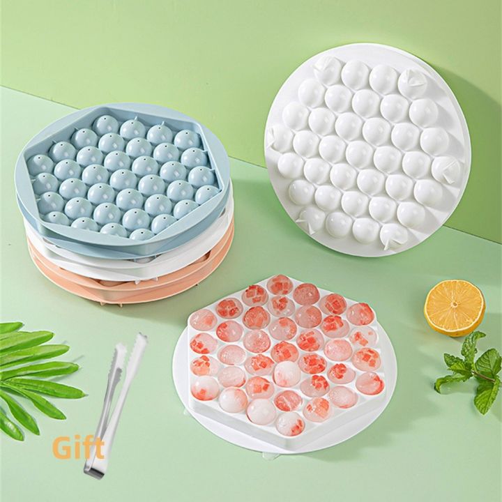 【High Quality】【Gift-Ice Block Tweezers】Round Ice Cube Making Mould DIY ...