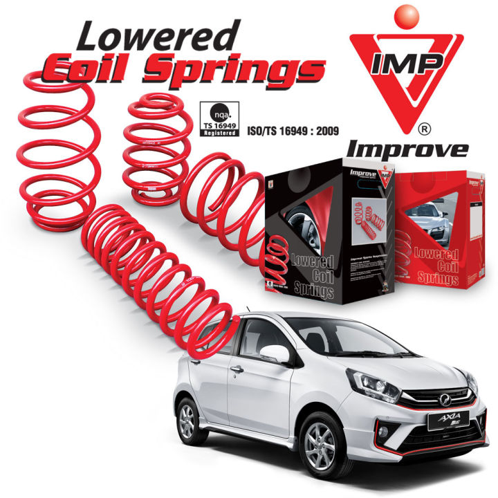 Perodua Axia IMP Lowered Coil Spring | Lazada