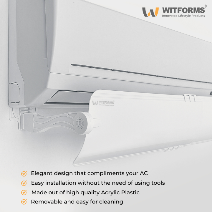 Witforms Premium White AC Deflector - For Split AC | Lazada PH