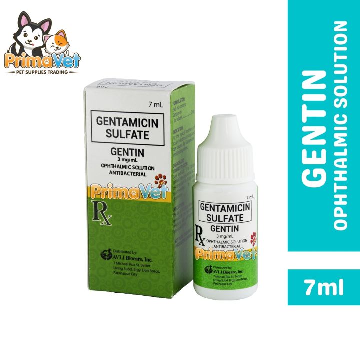 Gentin Eye (Ophthalmic) Drops for Dogs and Cats – 7ml | Lazada PH
