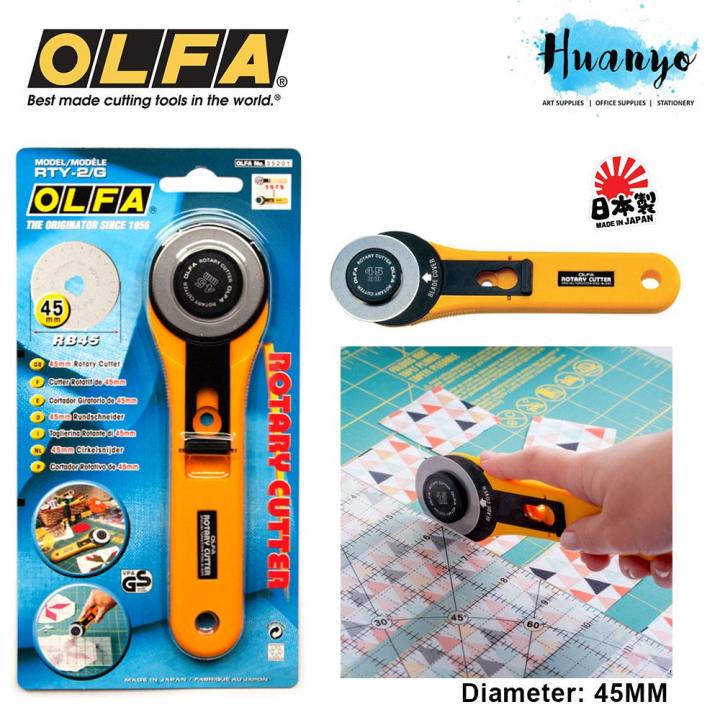 OLFA Rotary Cutter 45MM Diameter RTY-2/G | Lazada
