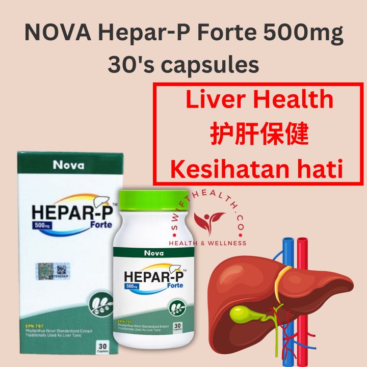 NOVA Hepar-P/ Hepar P Forte 500mg 30's for Liver Tonic Detox | Lazada