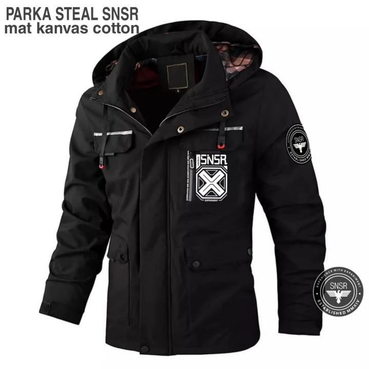 Jaket parka steal sensor/jaket parka cowok keren/jaket parka premium ...