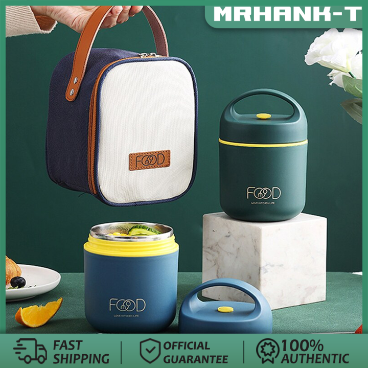 304 Double Stainless Steel Portable Thermal Lunch Box Vacuum Thermal ...