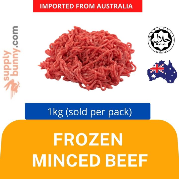 Australian Premium Minced Beef (1kg per Pack) Frozen Daging Kisar 牛肉碎 ...