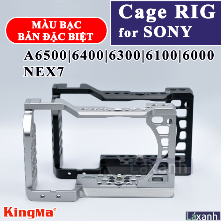 Màu bạc Sony A6500 A6400 A6300 A6100 A6000 Nex7 | Khung bảo vệ rig cage ...