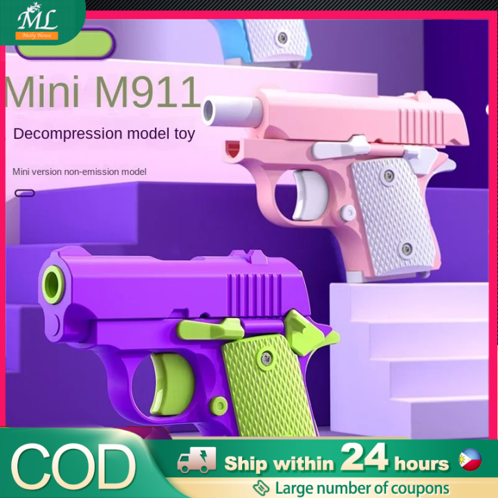 【Parehong estilo ng TK】3D Mini Model Gun 1911 Hand Toy Pistols For Boys ...