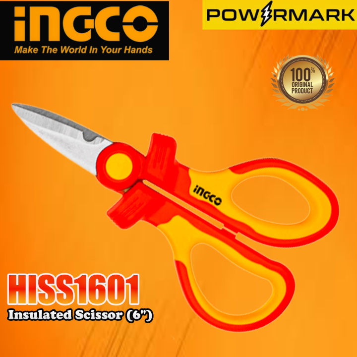 INGCO HISS1601 Insulated Scissor (6") [POWERMARK | IHT] | Lazada PH