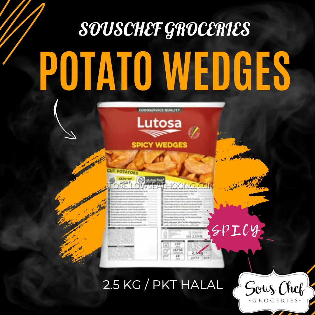 FROZEN SPICY POTATO WEDGES FRIES 2.5KG/PKT HALAL | Lazada Singapore