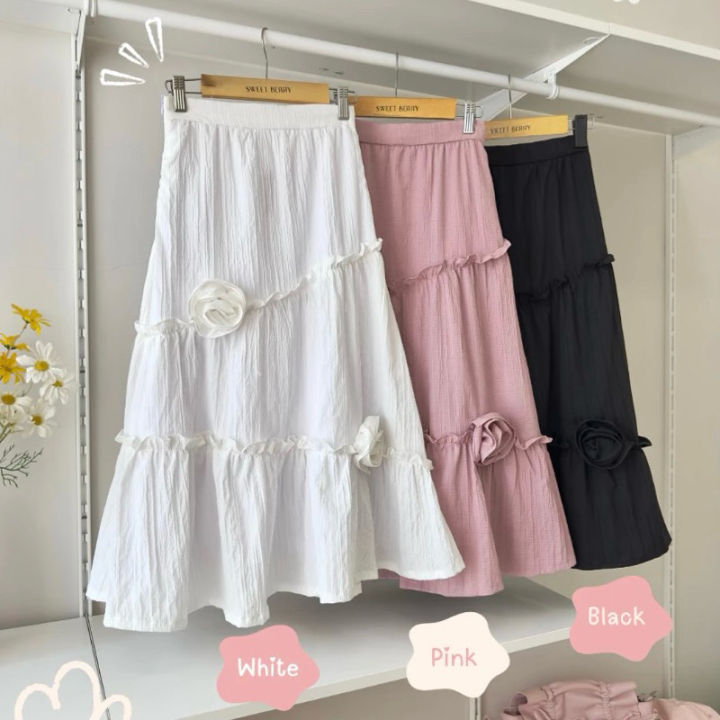 Cirebon Cloth - Florence Skirt / Rok Bunga Bersusun / Rok Bunga / Rok ...
