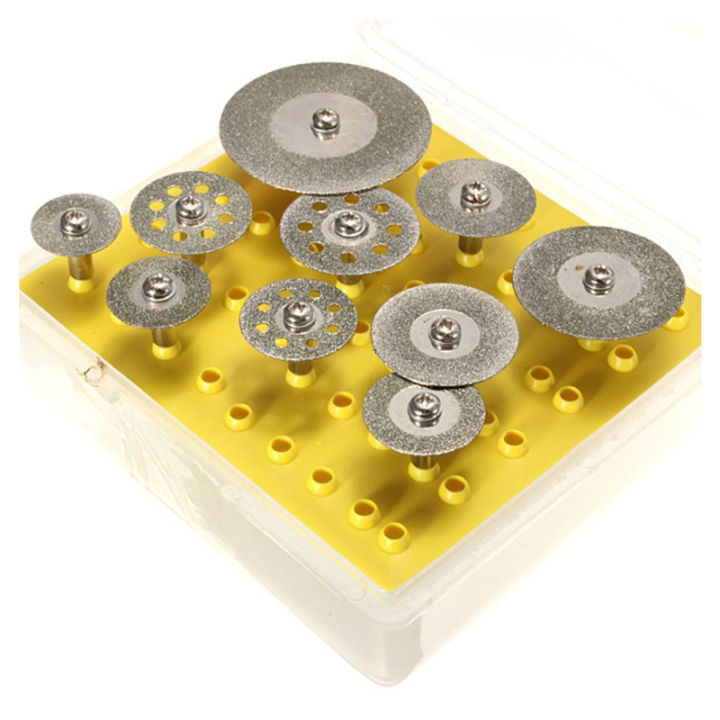 10 pieces Diamond Cutting Discs Cutting Wheel Set for Dremel | Lazada.co.th