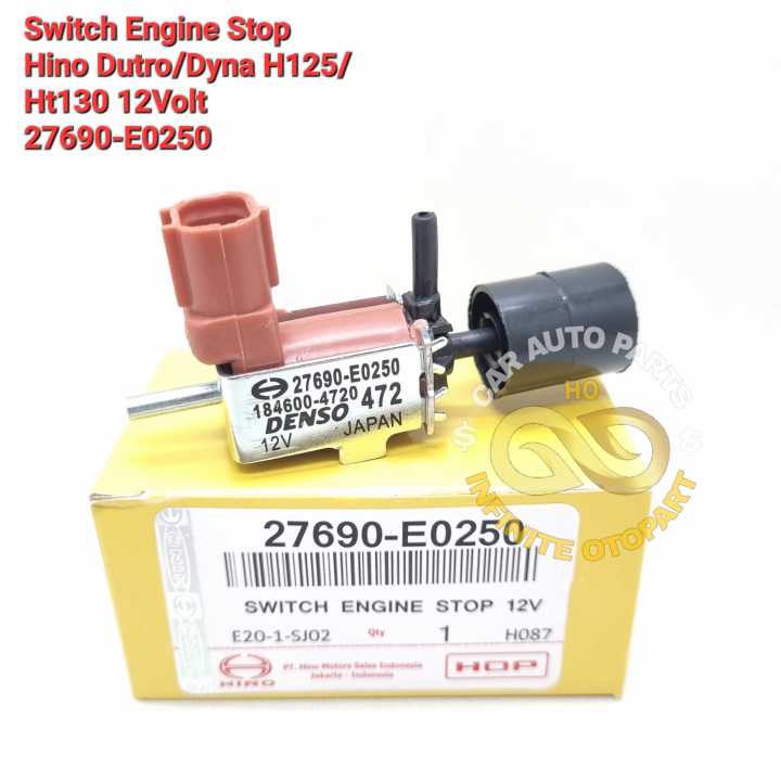 SWITCH ENGINE STOP HINO HT125 HT130 12V 27690-E0250 GOOD QUALITY ...