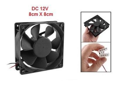 DC 12V 8cm X 8cm PWM Computer Case Fan CPU Cooler Fan 4pin 80mm | Lazada