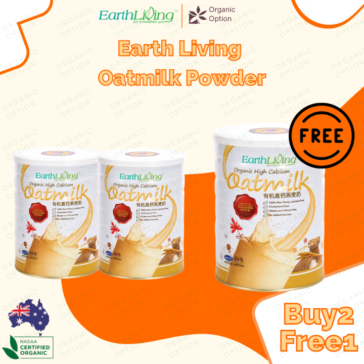 Earth Organic High Calcium Oatmilk 850g Value Pack Earth Living EXP2025 ...