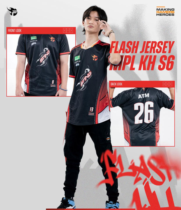 e sport jersey mobile legend team flash | Lazada.co.th