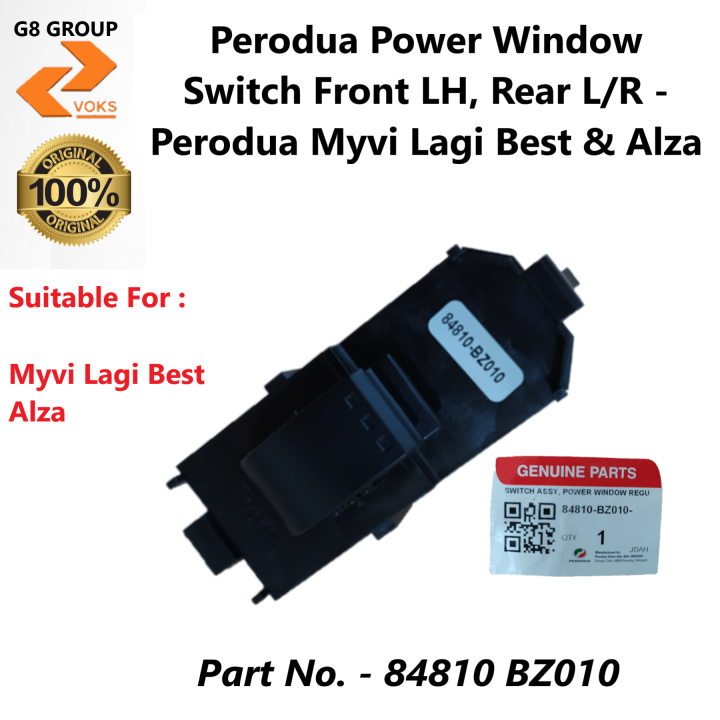 Perodua Power Window Switch Front LH & Rear L/R - Perodua Myvi Lagi ...