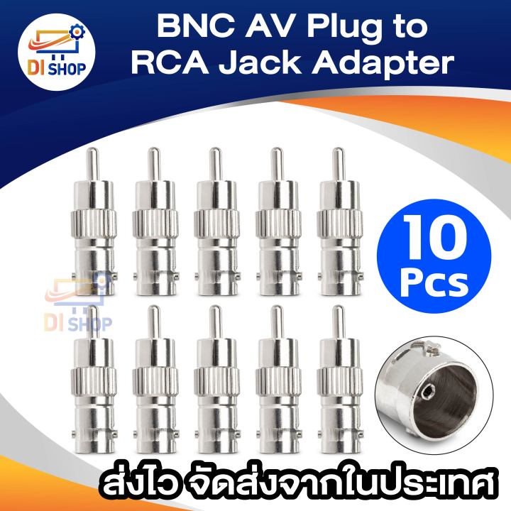 Practical 10pcs BNC Female AV Plug to RCA Male Jack Adapter coax ...