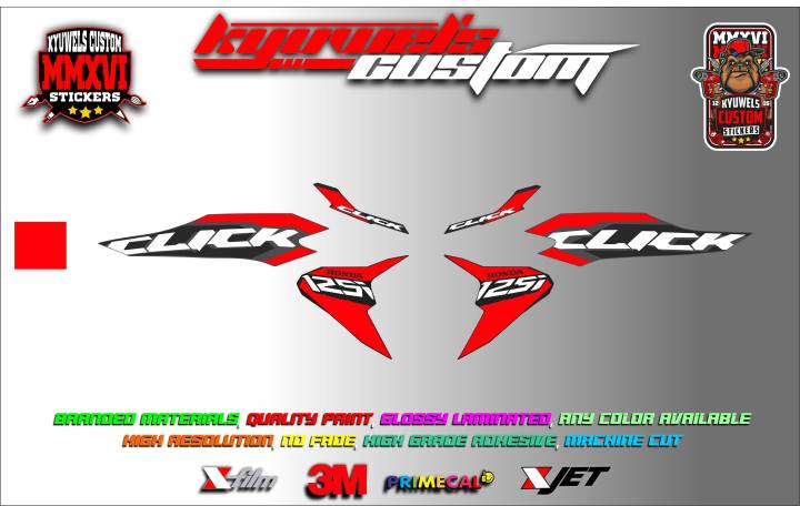 HONDA CLICK V2 GAME CHANGER DECALS | Lazada PH