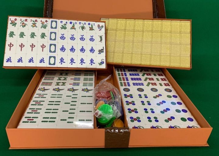 39mm AA1 XL Size Glittering Gold Crystal Mahjong Set | Lazada Singapore