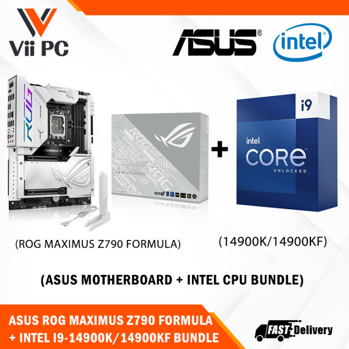 ASUS ROG MAXIMUS Z790 FORMULA Motherboard + Intel i9-14900K/i9-14900KF ...