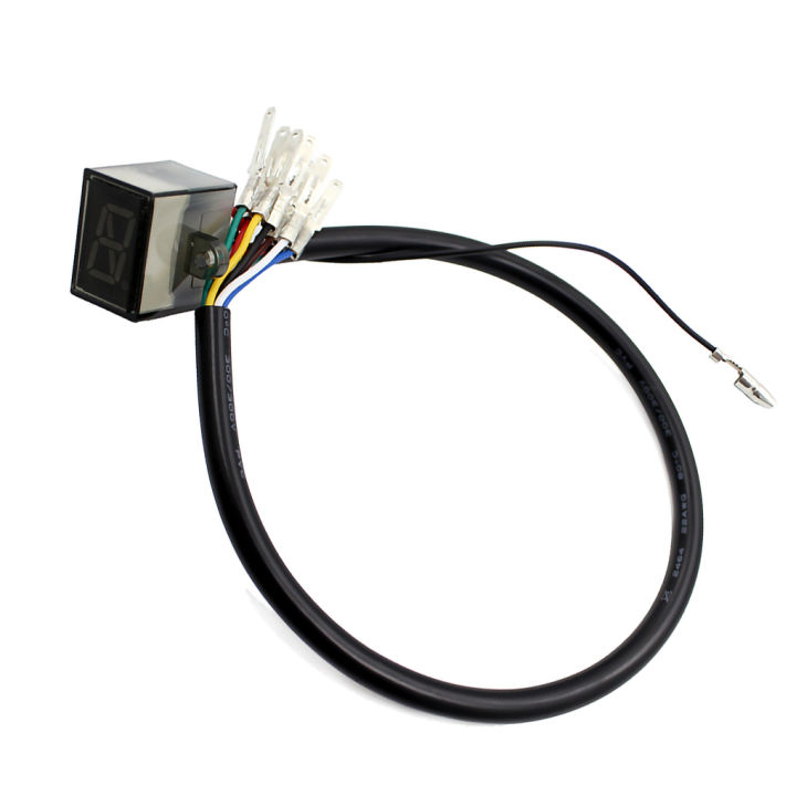 Wine red 6Speed Universal Motorcycle Digital LED Light Neutral Gear ...