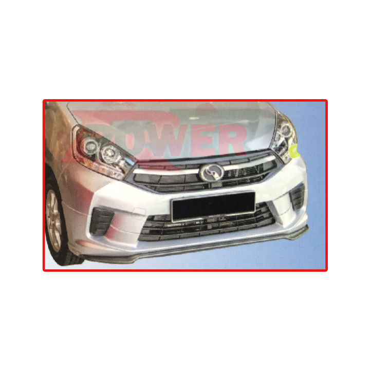 Perodua Axia (2017 Facelift Model Bumper ONLY) GU Style Front Skirt ...
