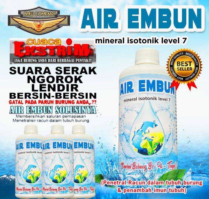 Air Embun 400 ml JUMBO Mineral Isotonik Level 7 Vitamin Penggacor ...