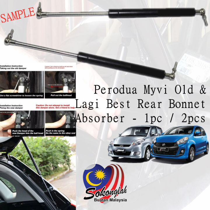 Perodua Myvi OLD / Myvi LAGI BEST Rear Bonnet Absorber | Lazada