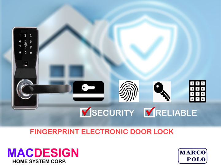 MARCO POLO E09 FINGER PRINT Residential Electronic Lockset BIOMETRIC ...
