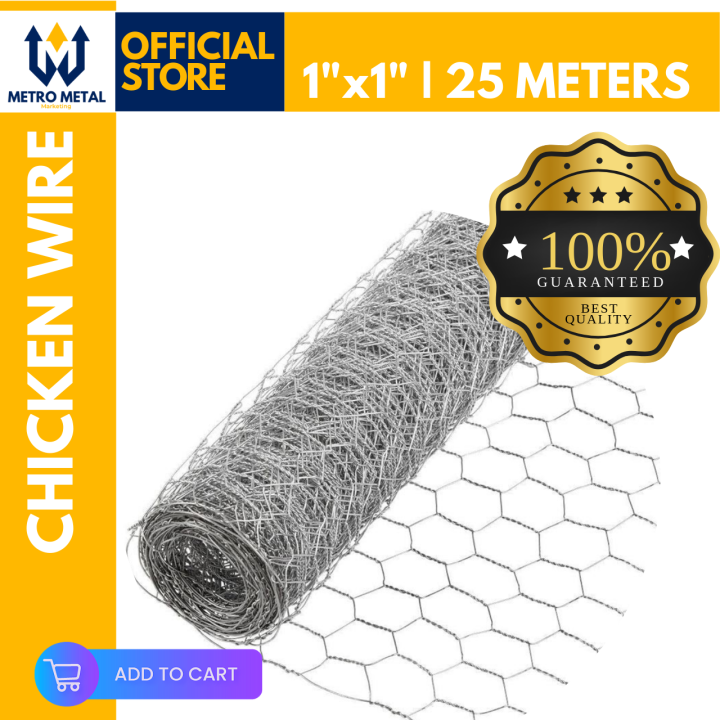 25 Meters Outdoor Wire Mesh | Rabbit Wire | Chicken Wire | Poultry Wire ...