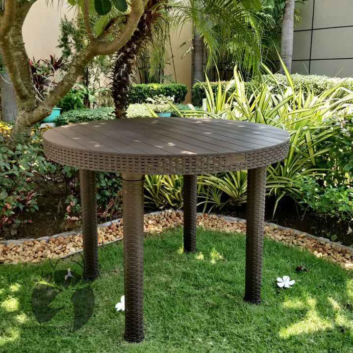 JOLLY ROUND TABLE 40INCHES (100CM) DINING TABLE STUDY TABLE RATTAN ...
