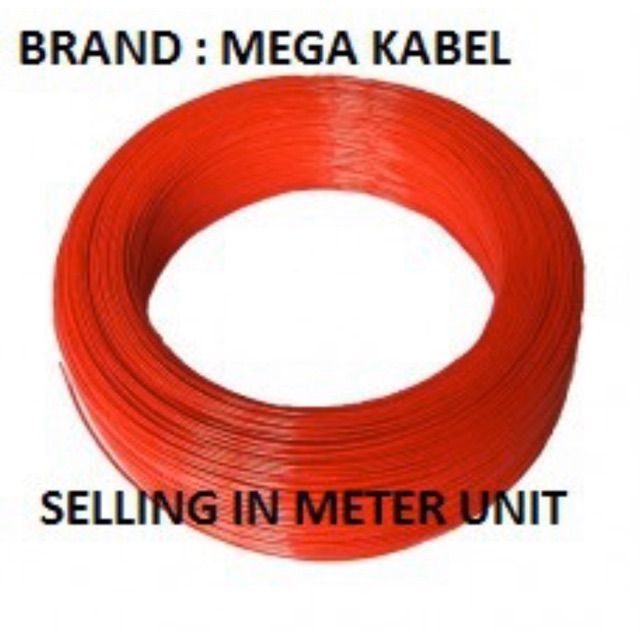 (25MM)Mega Kabel PVC INSULATED WIRE CABLE 25MM² (Sell in meter unit ...