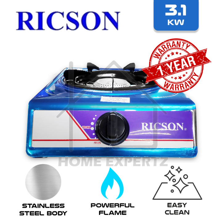 RICSON SINGLE BURNER GAS STOVE GAS COOKER (GS-101 | G-01) | Lazada