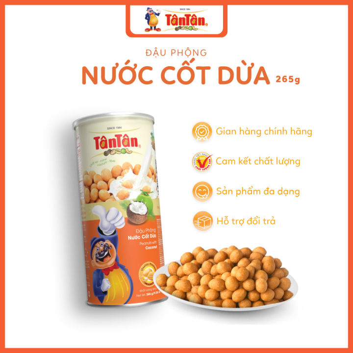 Đậu Phộng Da Cá Nước Cốt Dừa Tân Tân 265g | Lazada.vn