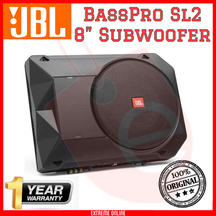 JBL BassPro SL2 8" Underseat Vehicle Subwoofer System with Remote Bass ...