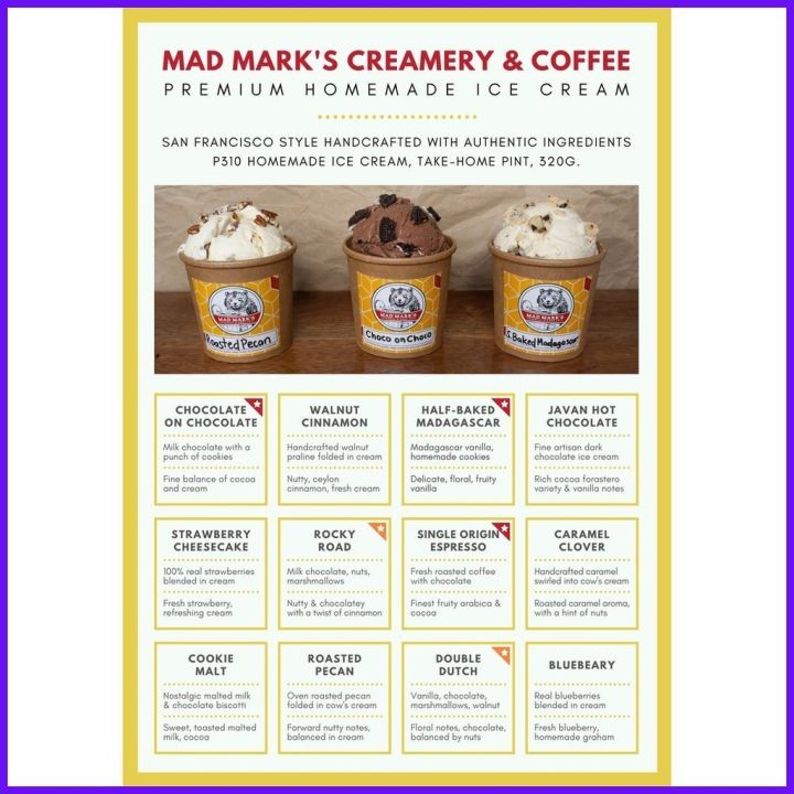 COD ☜ Mad Marks Premium Ice Cream Roasted Pecan | Lazada PH