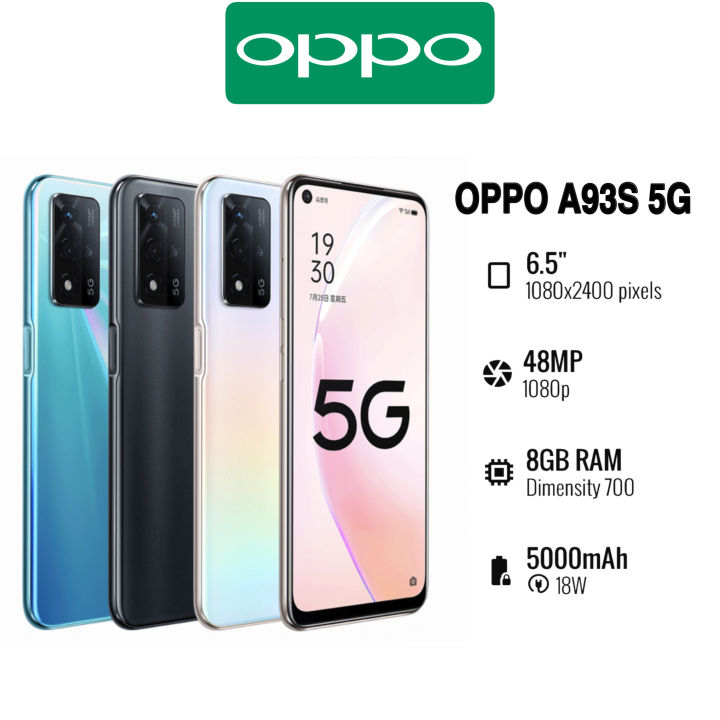 OPPO A93s 5G 8GB RAM+256GB ROM | 6.5" Display | 48MP Camera | 18W Fast Charging Smartphone ...