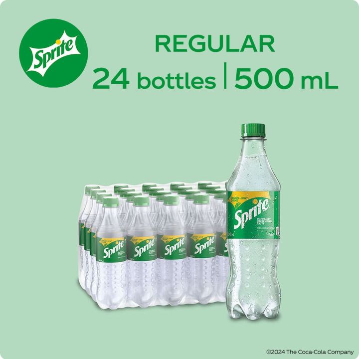 Sprite Regular Soda 500mL - Pack of 24 Cans | Lazada PH