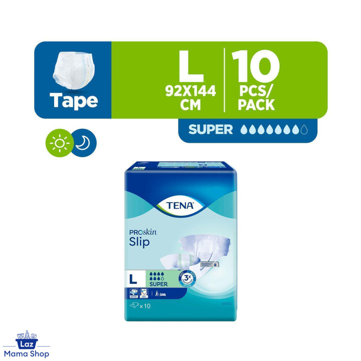 Tena Proskin Slip Super Unisex Adult Diapers - L (Laz Mama Shop) | Lazada Singapore