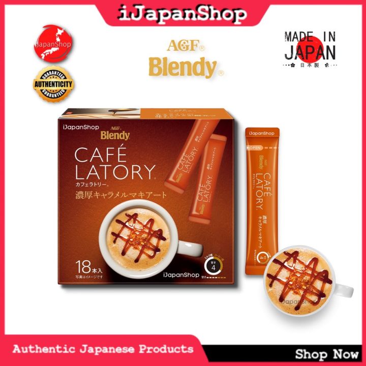 Cafe Latory Instant Coffee and Tea AGF Blendy Series 13g- Caramel ...