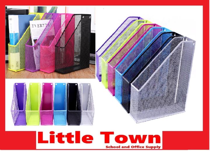 Single metal magazine rack file holder office home storage box tray ...