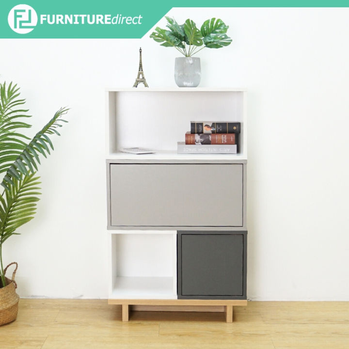 Furniture Direct DIYA Modular Stackable Cube Cabinet bookcase filling ...