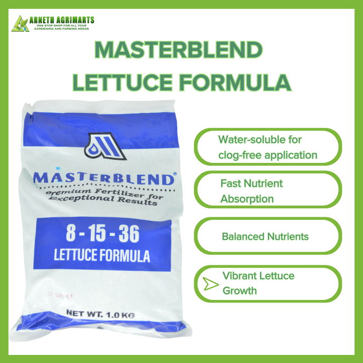 MASTERBLEND 8-15-36 LETTUCE FORMULA FOR HYDROPONICS | Lazada PH