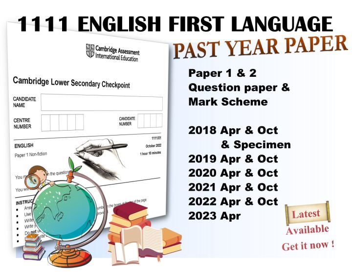 LATEST Cambridge Secondary Checkpoint 1111 English First Language Past ...