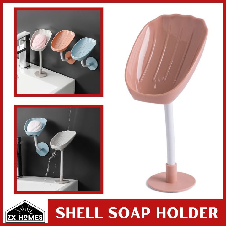 ZX HOMES Modern Style Creative Shell Shape Bendable Soap Holder Wall ...