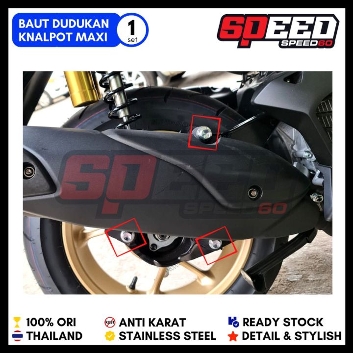 Baut Knalpot Arm Dudukan Knalpot Nmax Xmax Lexi Aerox Baut Probolt ...