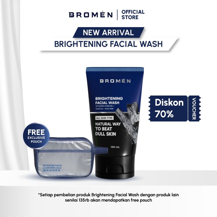 BROMEN Brightening Facial Wash 100ml | Lazada Indonesia
