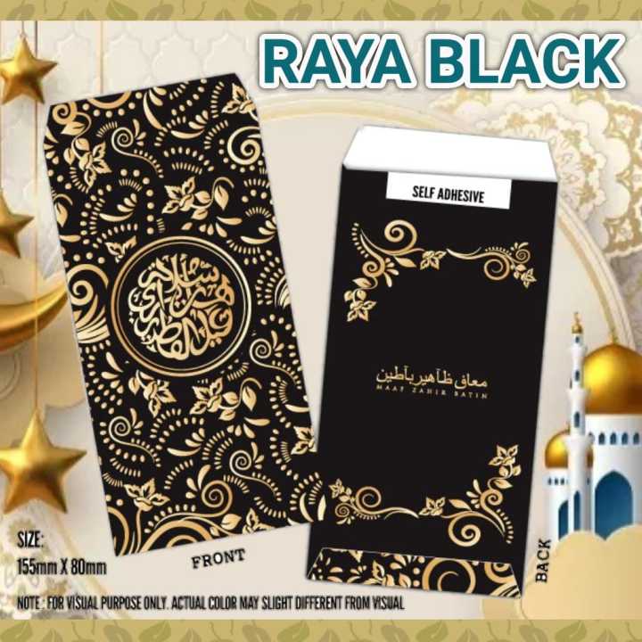 Sampul Duit Raya Eksklusif Tema raya gold (4 packs x 10 pcs) | Lazada