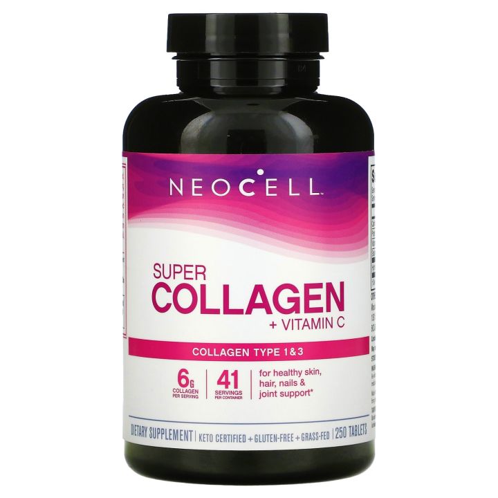 NEOCELL / Super Collagen + Vitamin C / 250 Tablets / ORIGINAL FROM USA ...