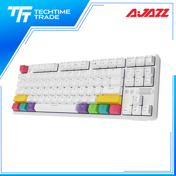 Ajazz K870T Bluetooth Wireless Mechanical Keyboard RGB Lighting ...
